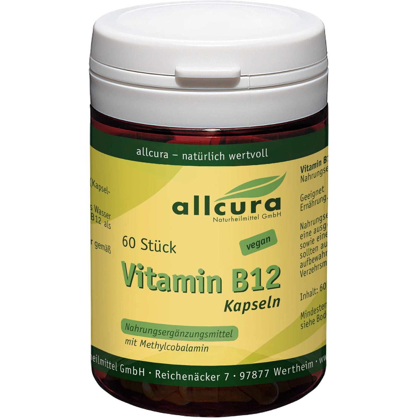 Allcura Vitamin B12 Kapseln, 60 St. Kapseln — apominga.de - Die Online ...