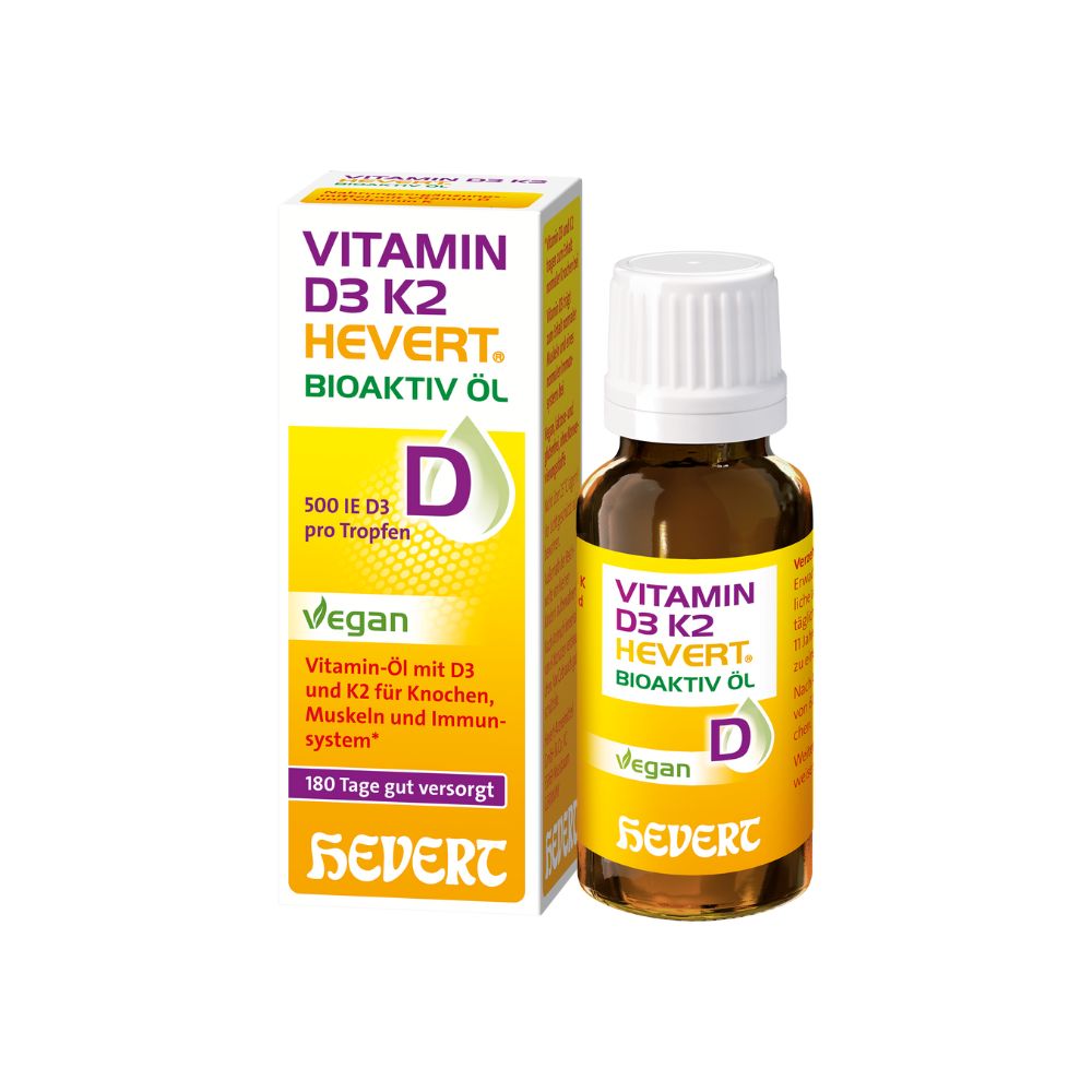 Vitamin D3 K2 Hevert Bioaktiv Öl – veganes Duo für Knochen, Muskeln un ...